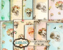 Popular items for paper skull on Etsy