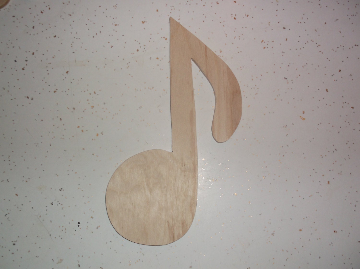 Qty 6 Unfinished Wooden Musical Note Music Notes Wood
