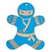 Ninja Gingerbread Man Christmas Ornament