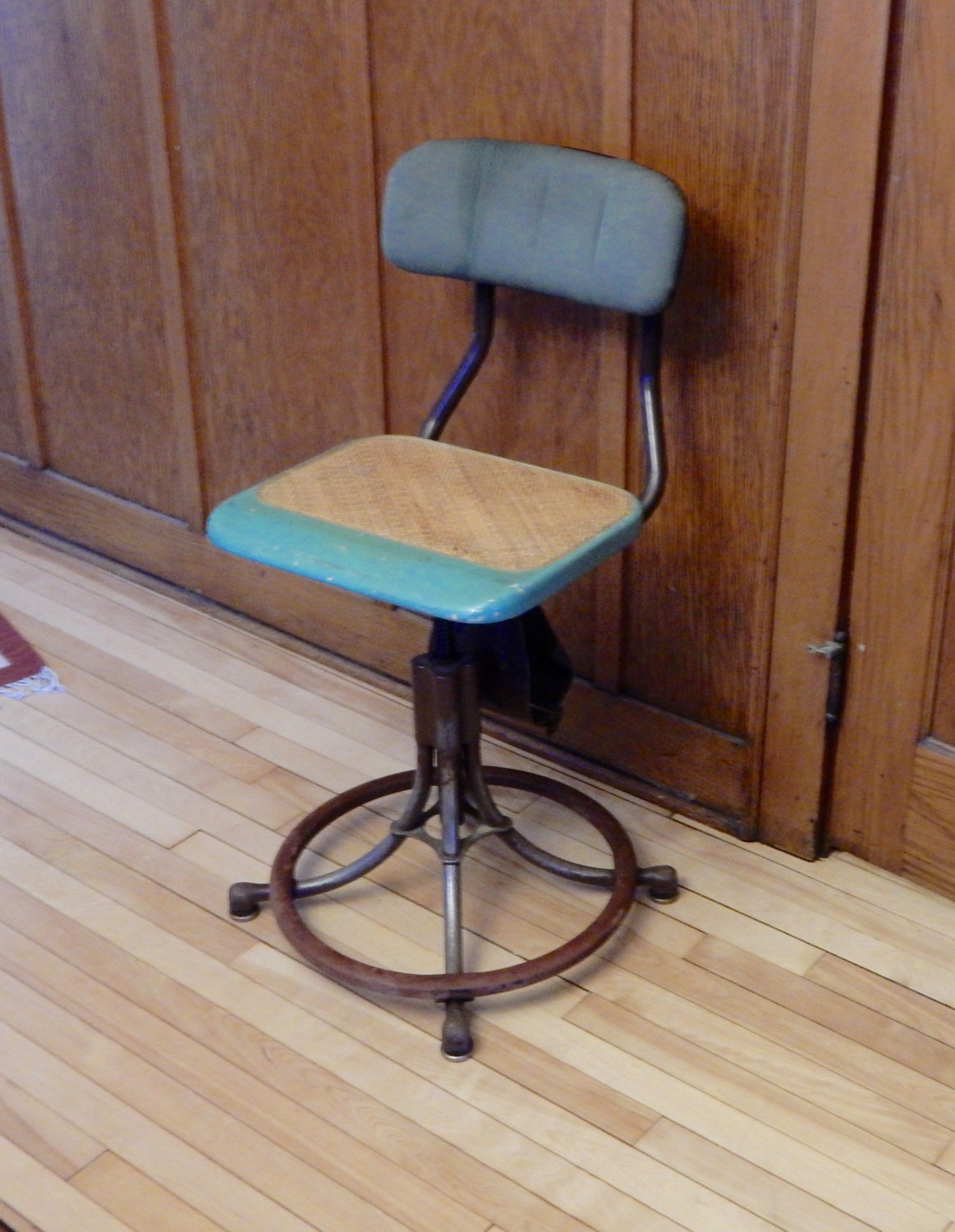 Western Electric Operators Stool – adjustable height – Haute Juice