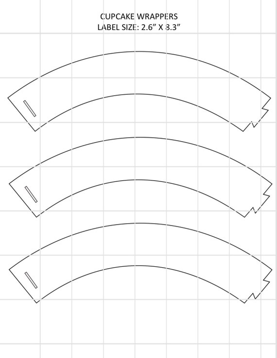 Plain Cupcake Wrapper Template