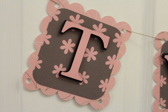 TWO Banner Happy 2nd Birthday Banner Happy by KraftingKrystle