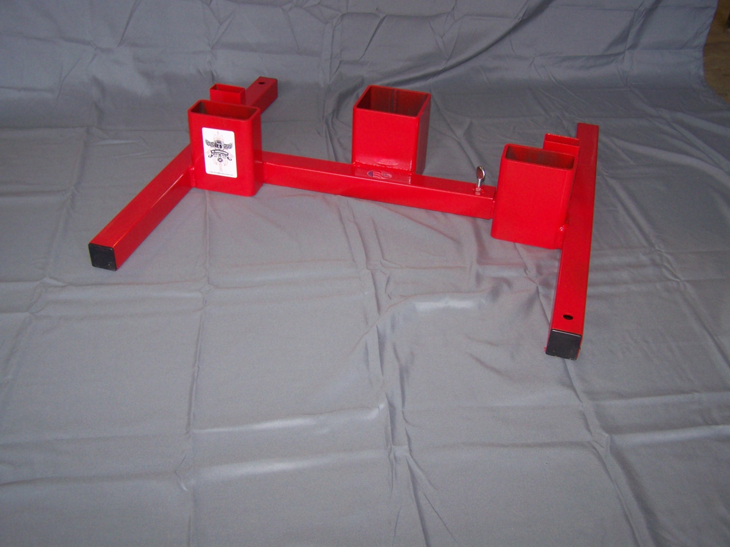 Three in one shooting target stand.