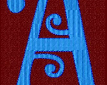 Sidney Monogram Font Monogram Machine Embroidery Font