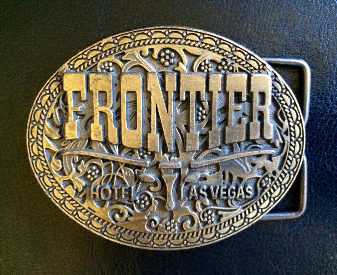 Vintage Frontier Hotel Las Vegas, Nevada Brass Western Style Belt ...