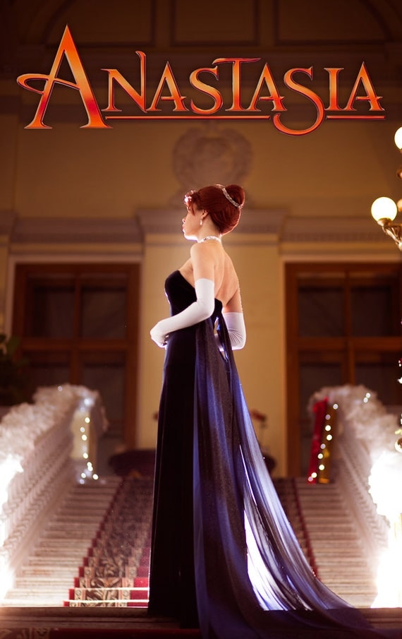 Robe De Soirée Anastasia Princesse Costume Cosplay Film