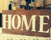Popular items for rustic home sign on Etsy