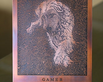 Etched copper plate | Etsy