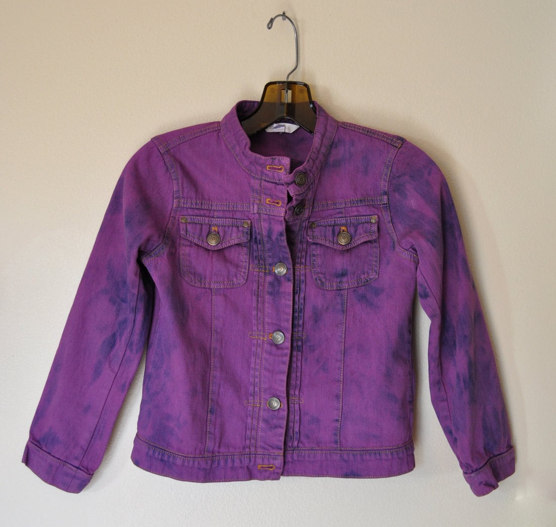 purple jean jacket