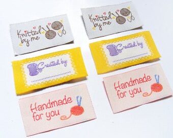 Fabric Labels - 12 Pcs - Garment Labels, Clothing Labels, Sew in Labels ...