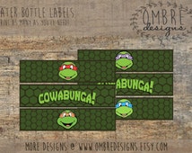 Popular items for ninja turtle labels on Etsy