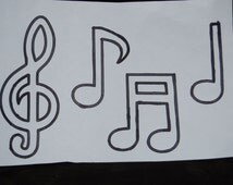 Popular items for music notes decal on Etsy