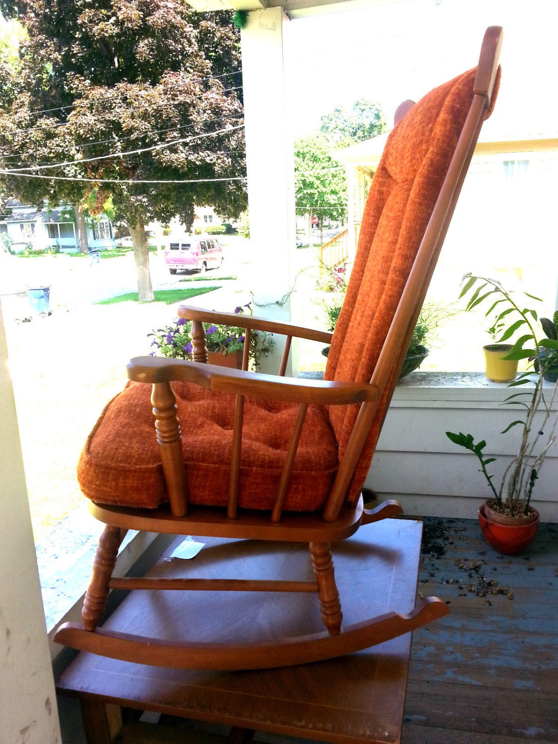 Tell City Rocking Chair Hard Rock Maple Rocker w/chair pads Andover ...