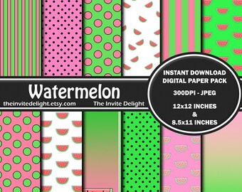 Pink Zebra Diva Digital Paper Pack Hot Pink by TheInviteDelight