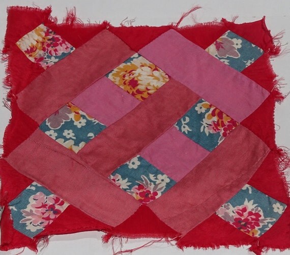 Depression Era Quilt Block 1930s Quilt Block Vintage