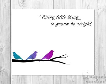 Three little birds | Etsy