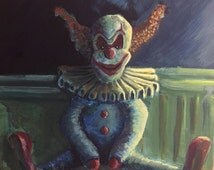 Unique spooky clown related items | Etsy