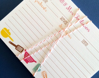 Personalized recipe cards | Etsy