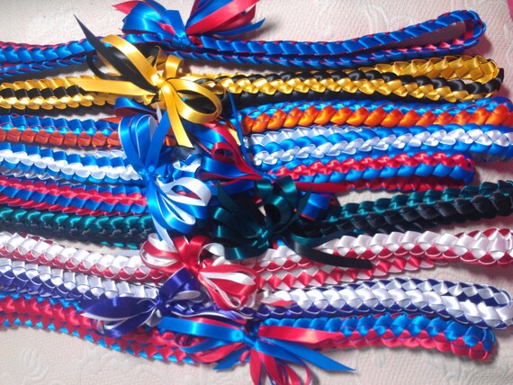 Single Braid Ribbon Lei by melokiadesigns on Etsy