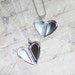Heart Locket Matching Couples Necklace Set of 2 Photo Locket