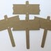 Picket Sign Chipboard Die Cuts Bare Kraft Embellishments