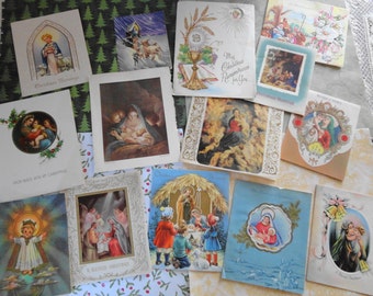 Popular items for religious christmas cards on Etsy