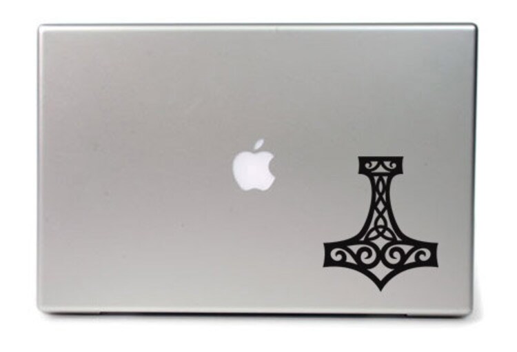 Thor's Hammer Vinyl WALL ART Mjolnir Decal Viking by arwendesigns
