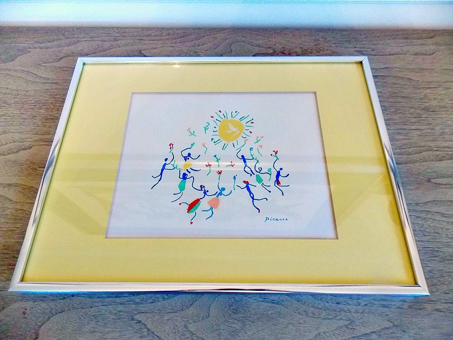 Pablo Picasso Homage to the Sun Lithograph Vintage Pablo