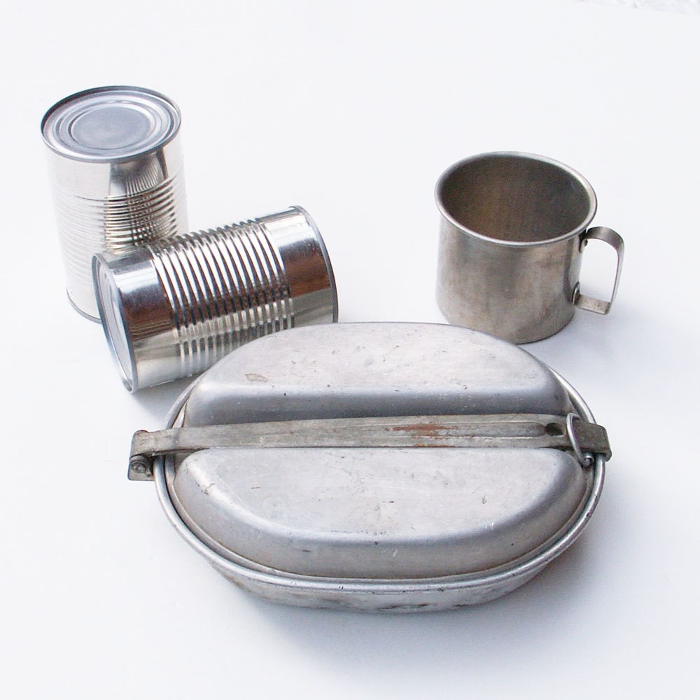 Military Mess Kit US Army Gear 1942 Camping Cook by AilorsAttic