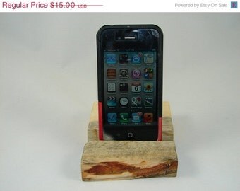 ON SALE Hand carved IPhone stand/docking station in beetle-kill pine ...