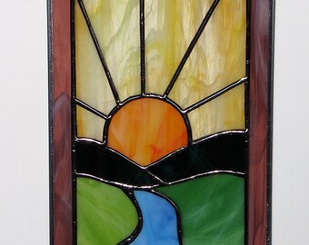 Stained glass river | Etsy