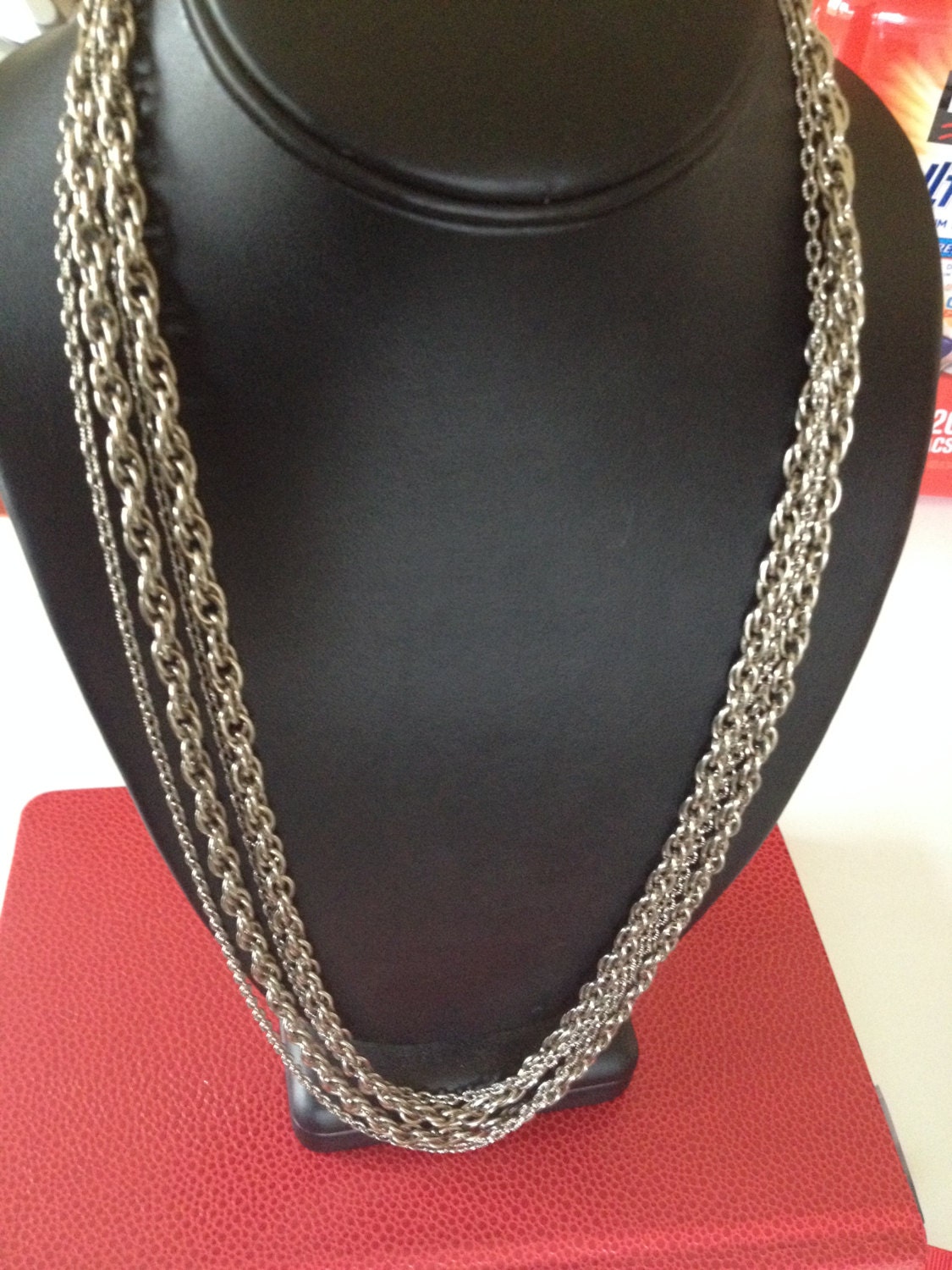 Extra Long Four Foot Layered Decorative Silver Chain Necklace – Haute Juice