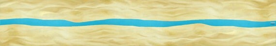 Sandy Ocean Floor Border Decal by CreateAMural on Etsy