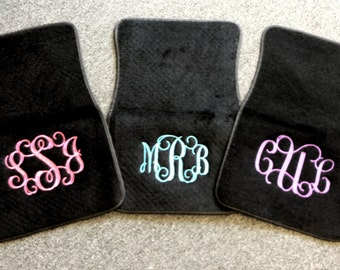 Monogrammed car mat | Etsy