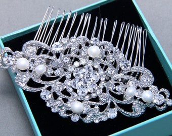 Unique rose gold hair comb related items | Etsy