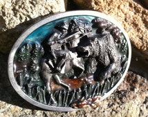 Unique bear belt buckle related items | Etsy