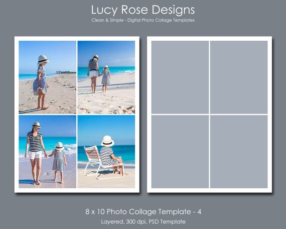 8 x 10 Photo Collage Template 4