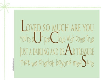 Popular items for baby name poems on Etsy