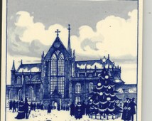 Popular items for blue delft tiles on Etsy