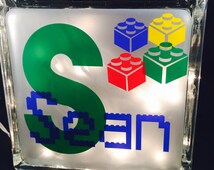 Popular items for custom glass blocks on Etsy