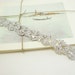 Silver Rhinestone Luxury Border Trim Clear by thewhitetoolbox