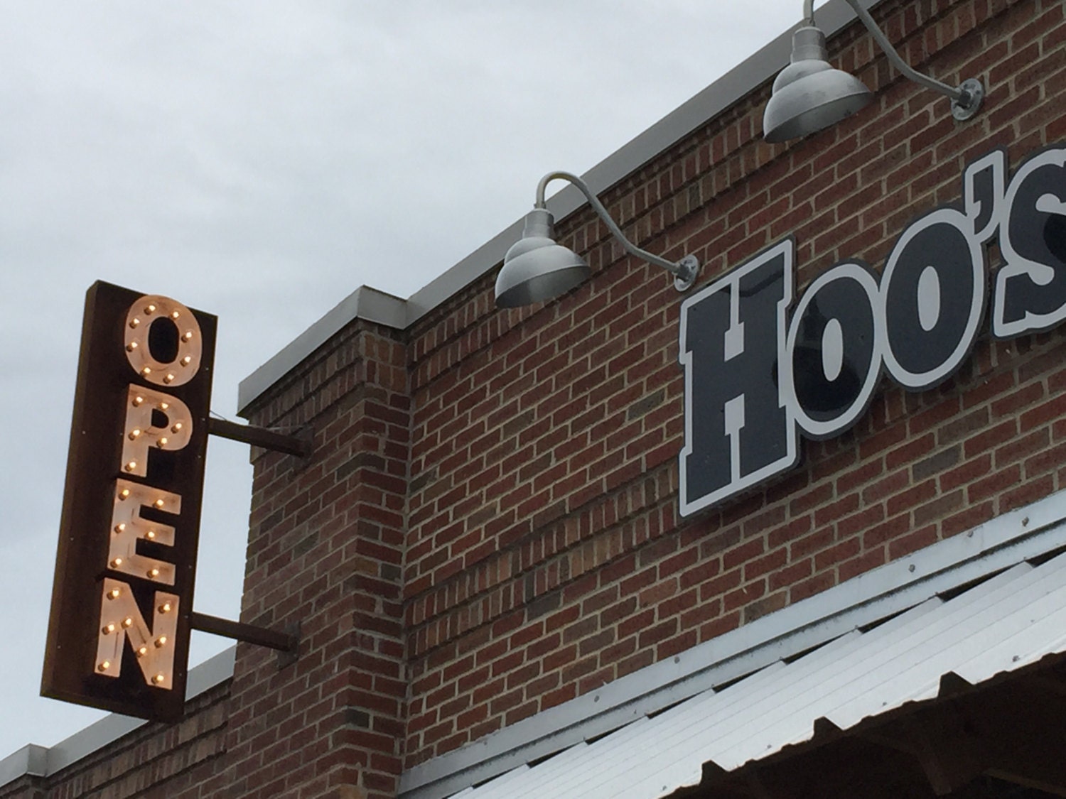 Custom Painted Rustic Lighted Double sided OPEN sign for