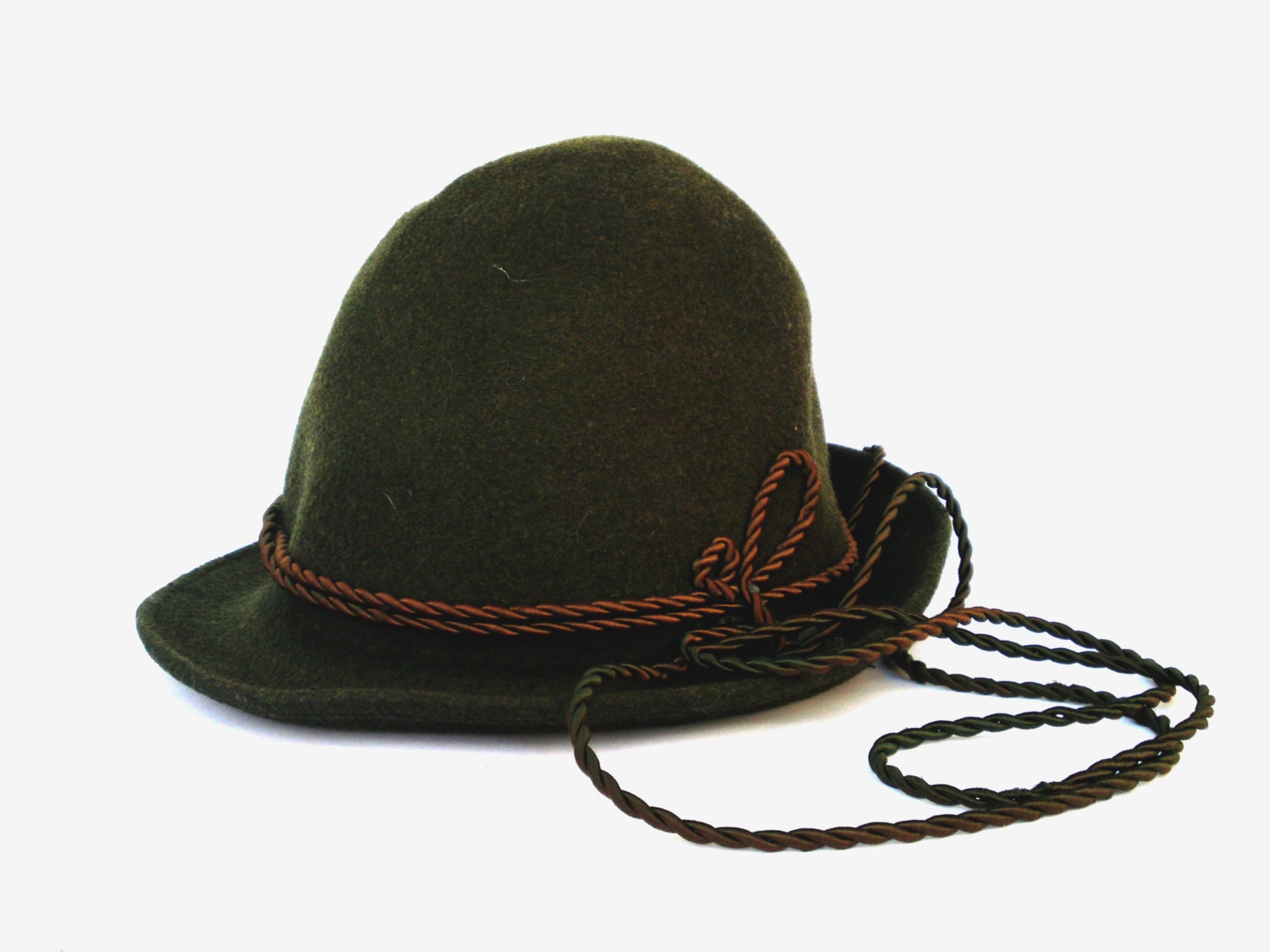 Vintage Alpenland men’s Fedora hat Austria authentic wool felt hat dark ...