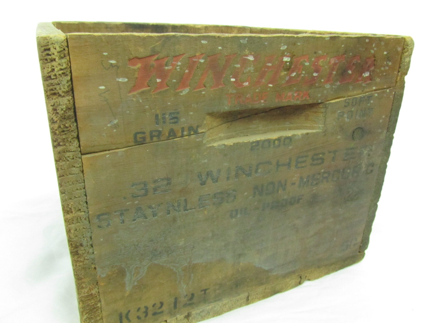 Vintage Winchester Ammo Box Wood Box Vintage Crate Wooden