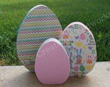 Popular items for wood easter egg on Etsy