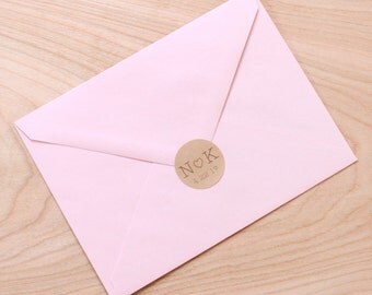 CUSTOM name and wedding date stickers wedding by nicepackagedesign