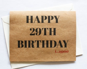 Popular items for 29th birthday again on Etsy