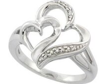 Unique heart shape rings related items | Etsy