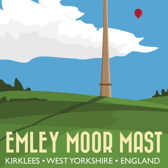 Emley Moor Mast Kirklees West Yorkshire England UK
