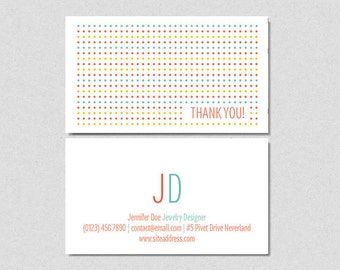 Items similar to Hello PreMade Printable Calling Card l Double Sided on ...